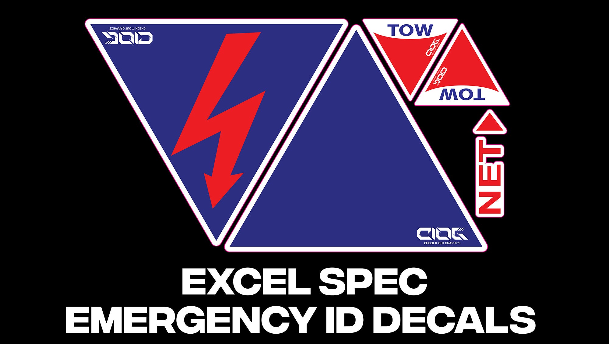 Emergency ID Decals - Circuit Excel | Check It Out Graphics